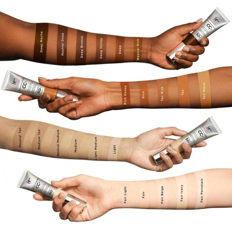 IT COSMETICS CC+ CREAM BASE DE MAQUILLAJE CON SPF50+ de It Cosmetics