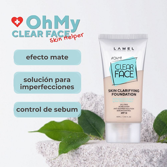 Oh My Clear Face Foundation de Lamel