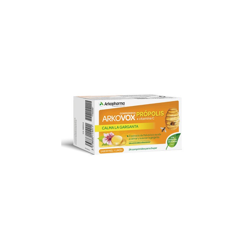 ARKOVOX 24 COMPRIMIDOS PRÓPOLIS VITAMINA C de Arkopharma