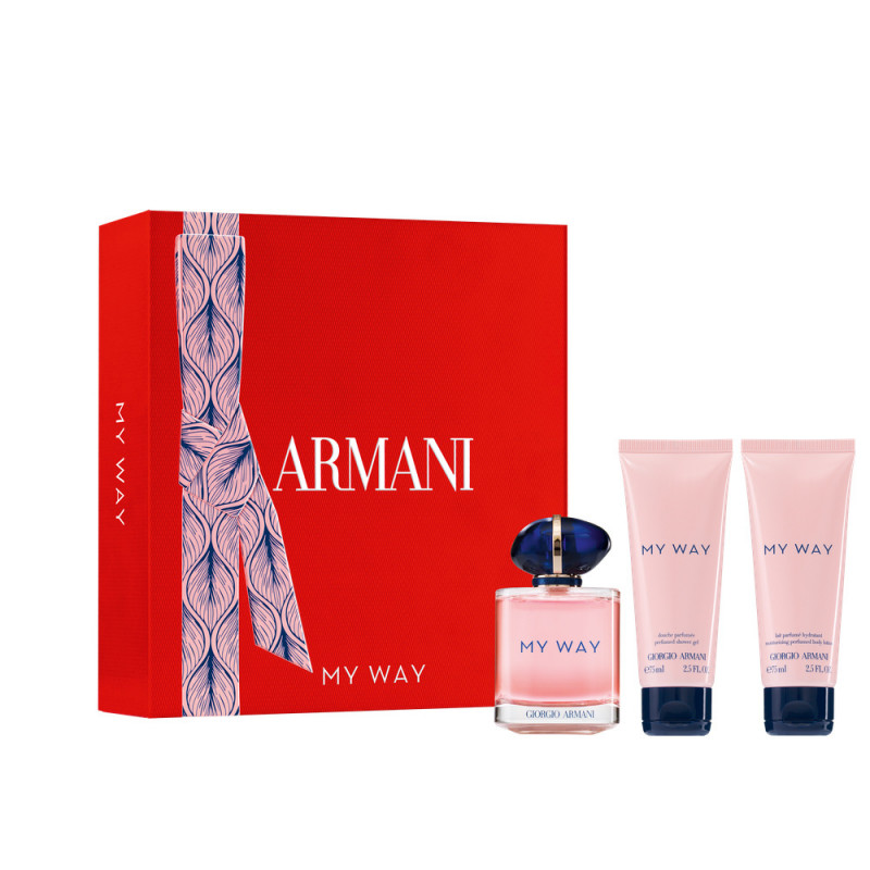 MY WAY COFRE EAU DE PARFUM VAPORIZADOR 90ML +GEL 75ML +LOCIÓN 75ML de ...